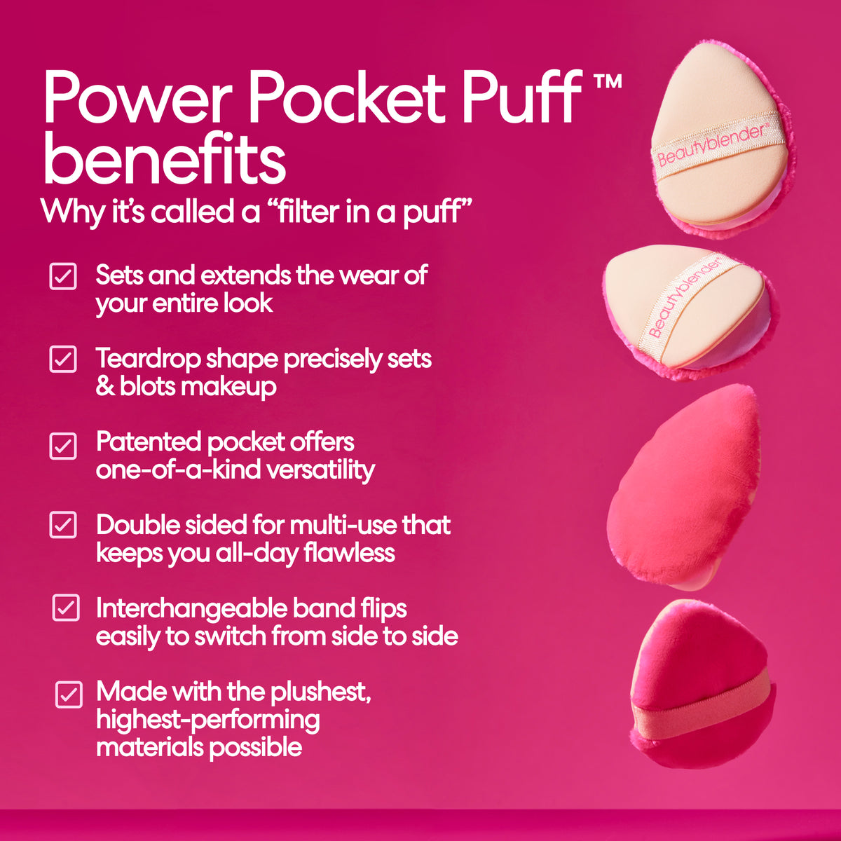#1 Selling Powder Puff: Beautyblender® Power Pocket Puff
